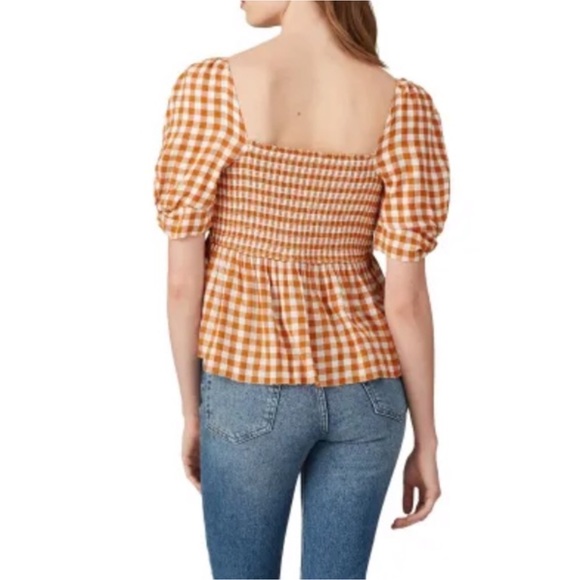 SAYLOR | Tops | Nwot Saylor Glenny Peplum Puff Sleeve Blouse | Poshmark